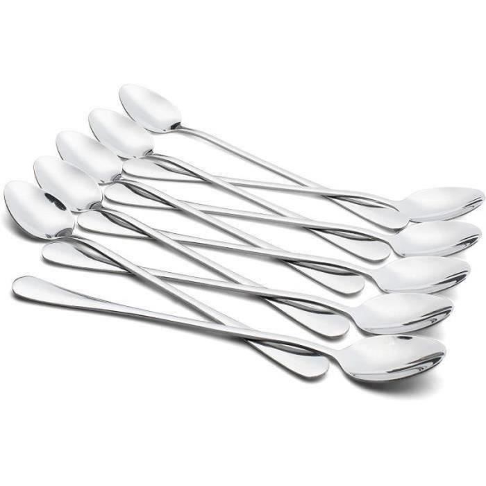 CUILLERE DE TABLE DASINKO Cuillères à café en acier inoxydable manche ...