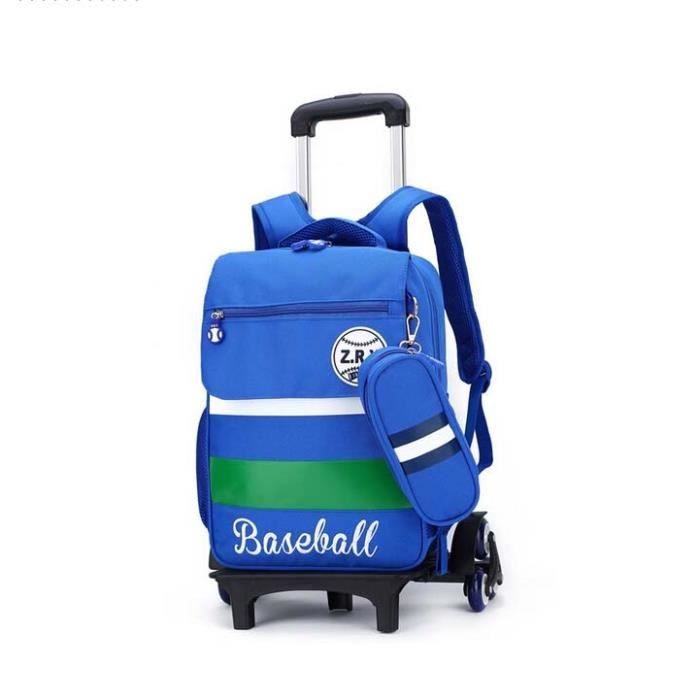 Sac à dos roulettes trolley scolaire enfant -- Bleu Noir - Cdiscount ... Sac à dos roulettes trolley scolaire enfant -- Bleu Noir - Cdiscount ...