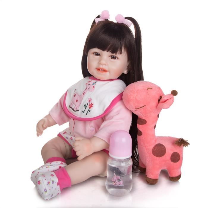 Special smiley face Reborn Boneca 55 cm Reborn Baby Doll Girl With ...