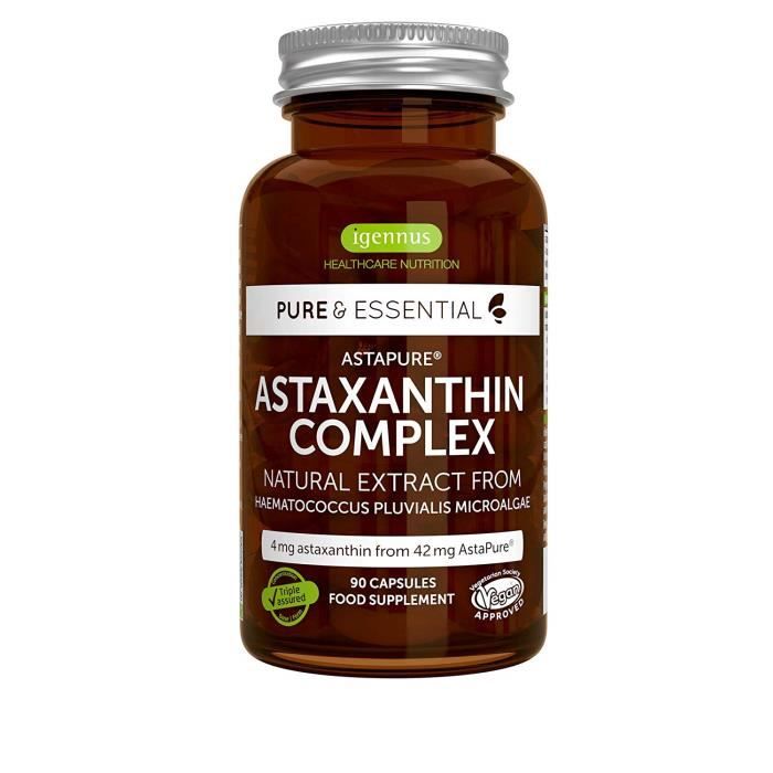 Complexe d'Astaxanthine Naturelle Pure & Essential, 42 mg d'AstaPure ...