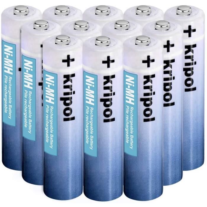 Piles Rechargeables AAA NiMH 1000mAh Micro Batterie Haute capacité et ...