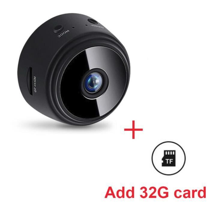 Caméra miniature,Mini caméra de Surveillance IP WiFi HD 1080p, Micro ...