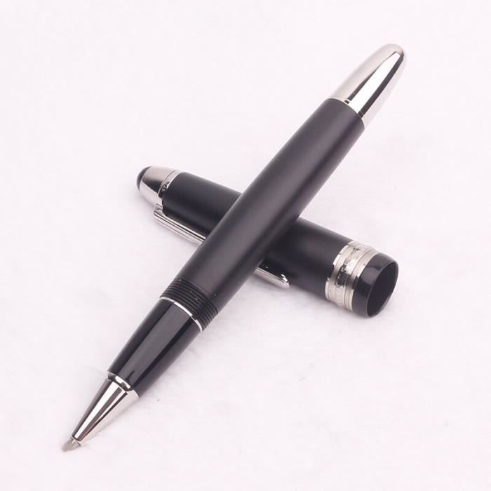 Fournitures de bureau,Stylo plume à bille en résine noire profonde,avec ...