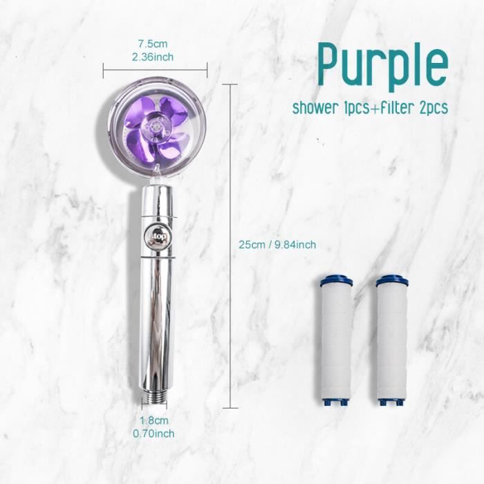 Sanitaire salle de bain,Pommeau de douche à 360 degrés,économie d'eau,ensemble de douche à pluie ...