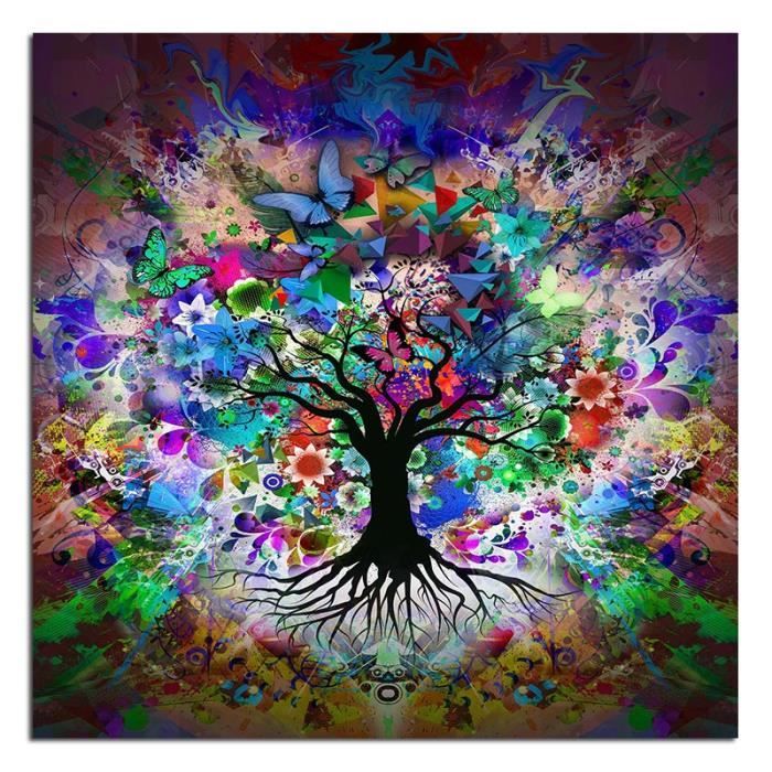 Tableau - QK8306-1 - Toile Pop Art - 60x60cm - Décoration Murale ...