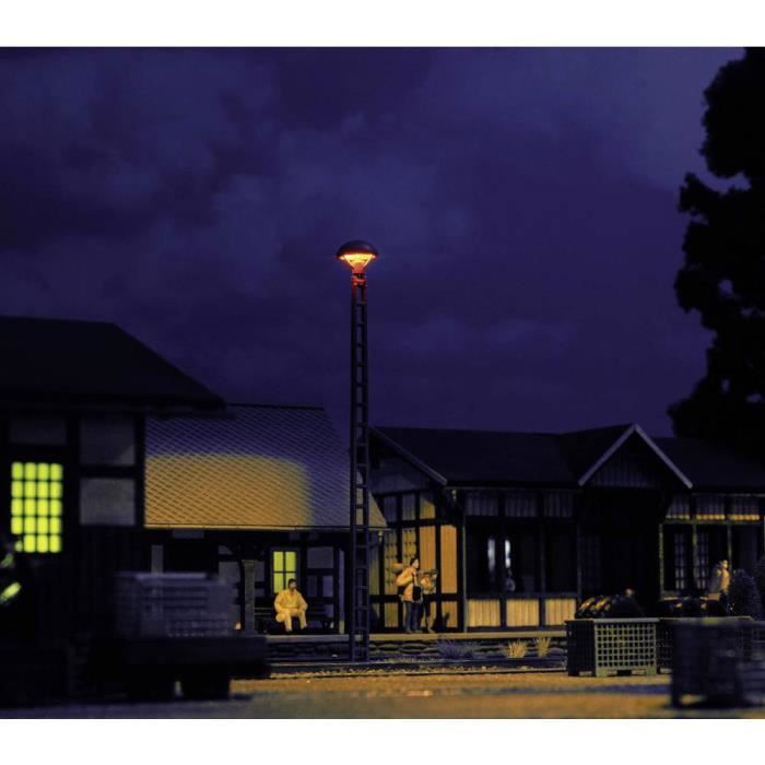 Réverbère de rue simple - BUSCH - 4114 - Noir - HO - 1 pc(s ...