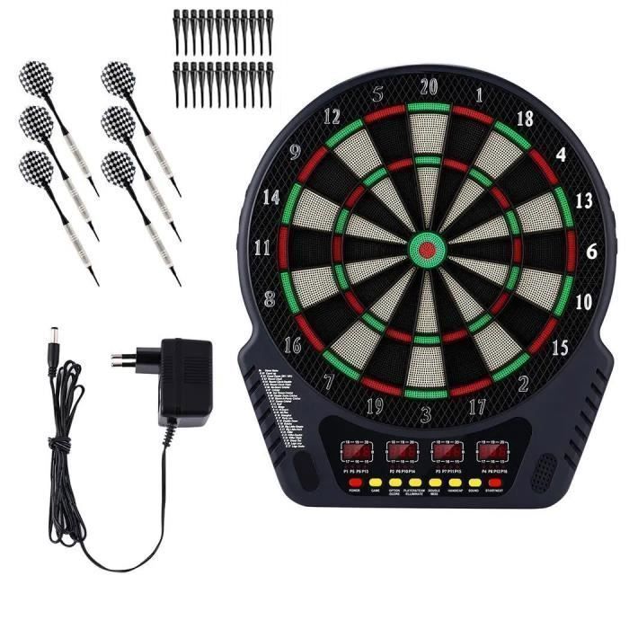 Cible Jeu de Fléchettes Eélectronique -27 Mode de Jeux+243 Variantes+4 ...