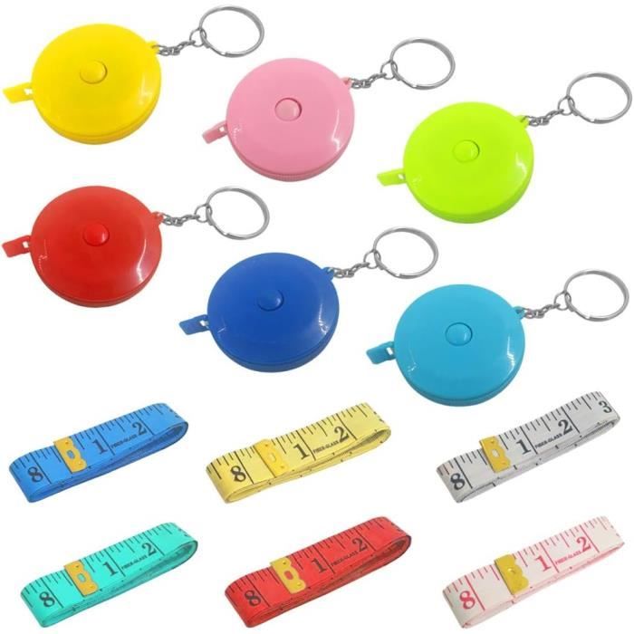 Lot De 12 Mètres De Ruban À Mesurer Rétractable 1,5 M Avec Mètre Ruban ...