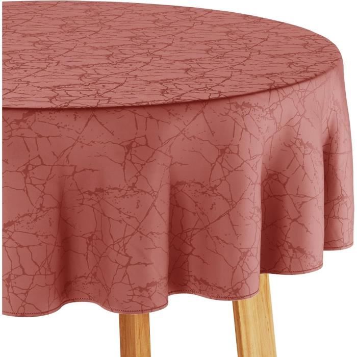Nappe Ronde 150X150 Cm Rose Rembourrée Extérieur Intérieur Motif En ...