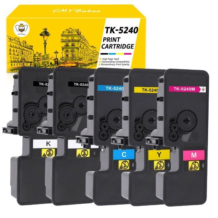 CMYBabee TK5240 Cartouche de toner Compatible pour Kyocera ECOSYS ...