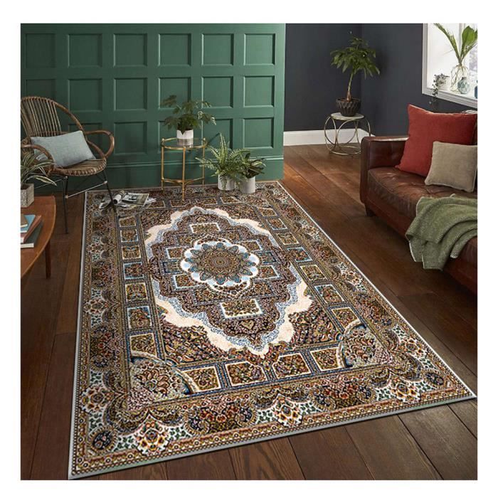 120*200cm Tapis à motif Vintage Motifs Tapis en Détresse Salon Chambre ...