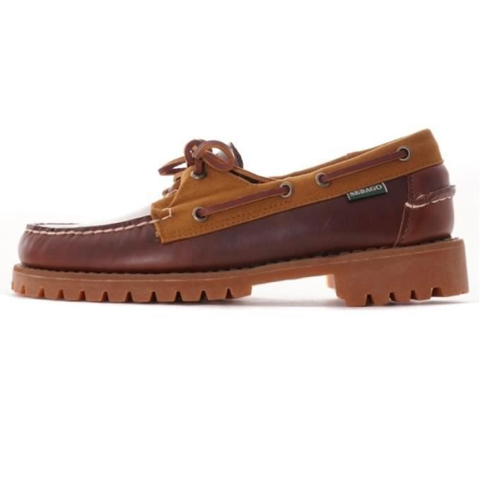 Mocassin Sebago DOCKSIDES PORTLAND LUG MILLERAIN - Homme - Cuir ...