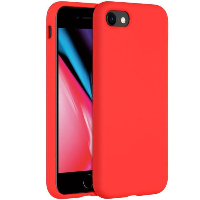 Coque iphone SE (2020) en Silicone - Couleur Rouge - Boutique AntechPro ...