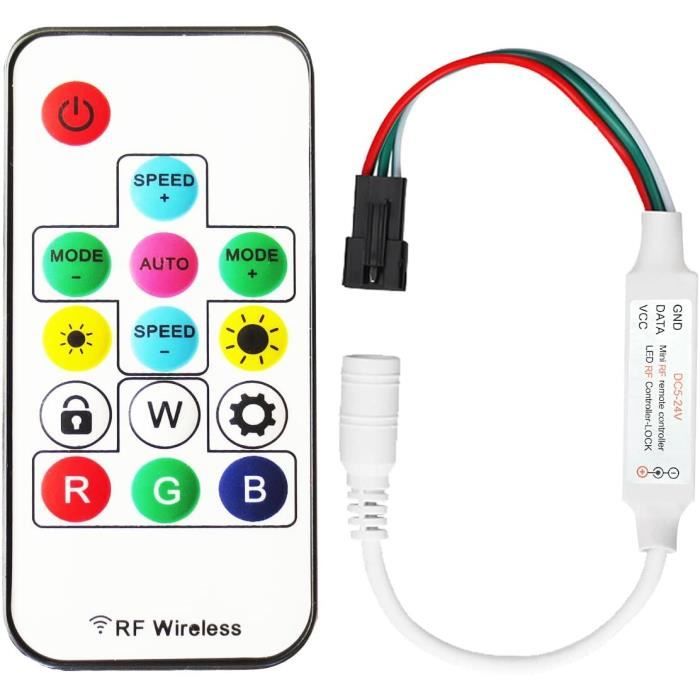 358 Types De Changements Digital Rgb Led Bande Contrôleur Avec 14Key Rf ...