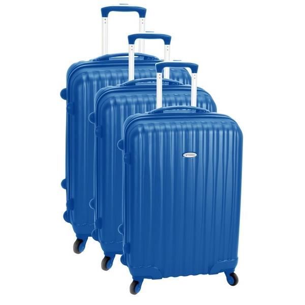 Lot de 3 valises SNOWBALL Original Robust II Bleu
