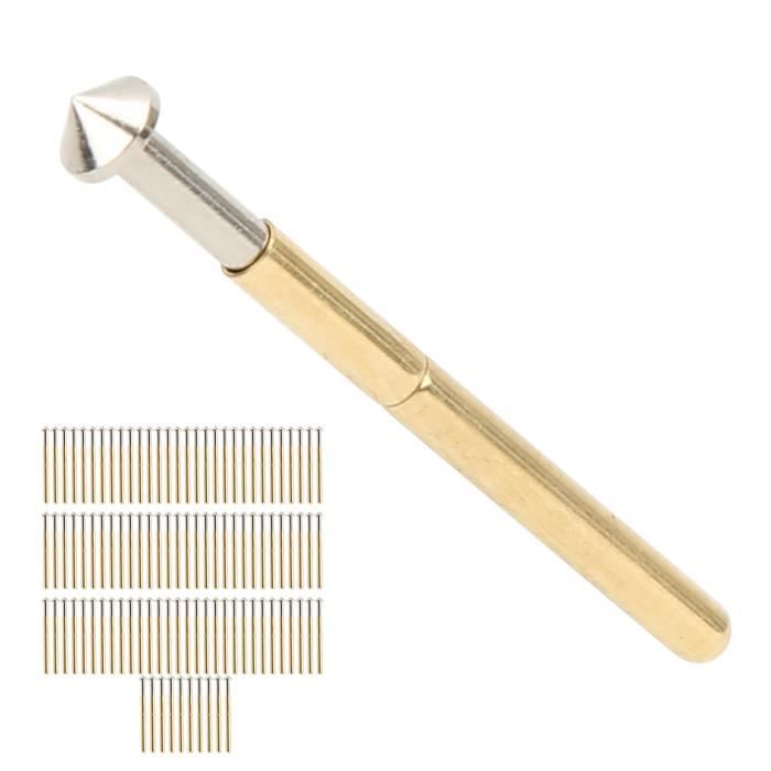 Tbest broches Pogo 100 broches de sonde Type de tête conique P156-E ...