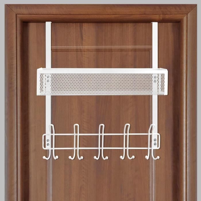 Crochets De Rangement Pour Porte - 15 Crochets Avec Panier De Rangement ...