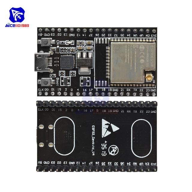 Circuits intégrés,ESP32-WROOM-32U--Carte De Développement Wifi Bluetooth Esp32, Esp32-devkitc ...