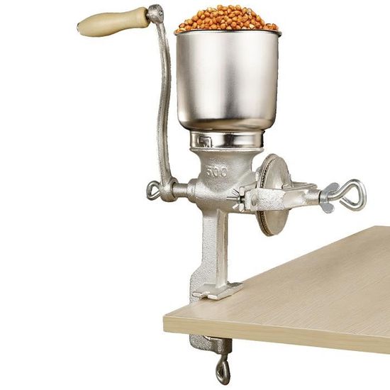 Moulin À Grains à main Broyeur à café machine manuelle pour céréales 5L ...