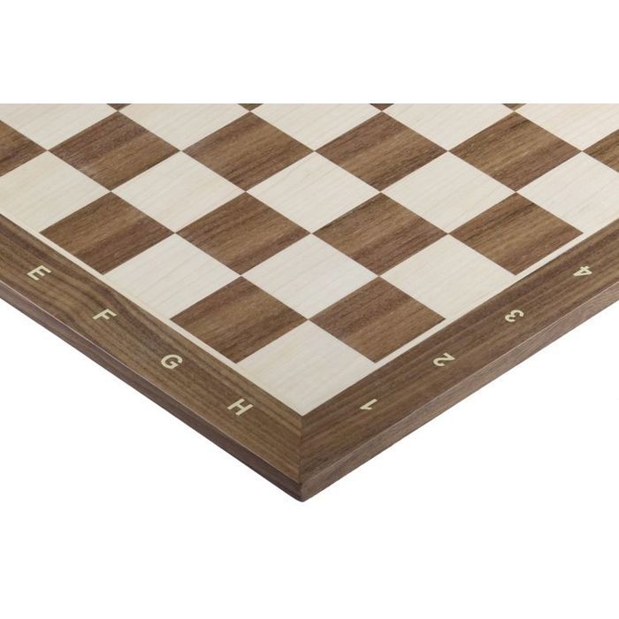 Jeu d'échecs intemporel - échiquier (champ 58mm), figurines (roi 96mm ...