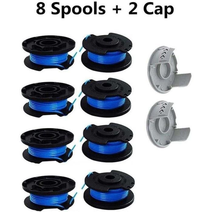 10 Paquets Bobines Rechange Coupe-bordure Ryobi 0,065" One+ AC14RL3A 8 ...