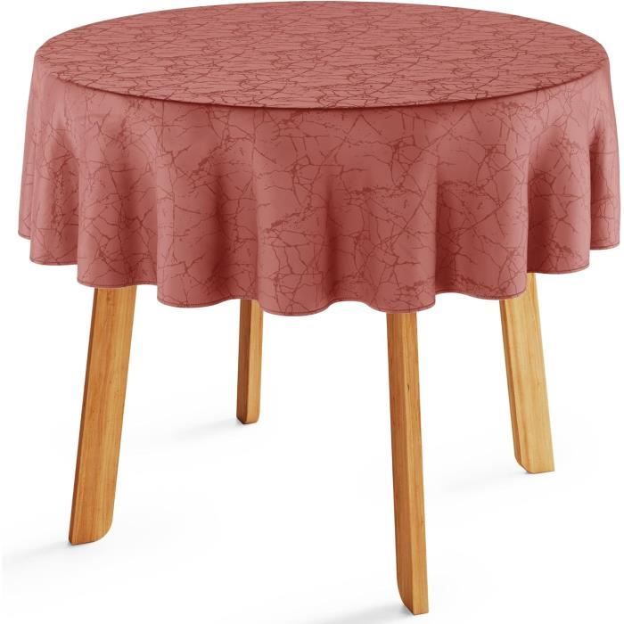 Nappe Ronde 150X150 Cm Rose Rembourrée Extérieur Intérieur Motif En ...