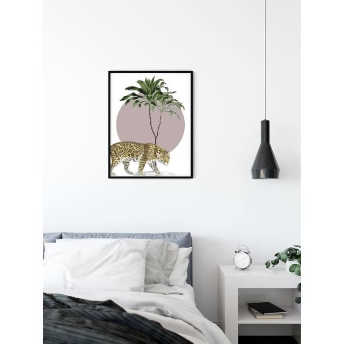 Tableau Mural - Botanical Garden Jaguar - Dimensions : 30 X 40 Cm ...