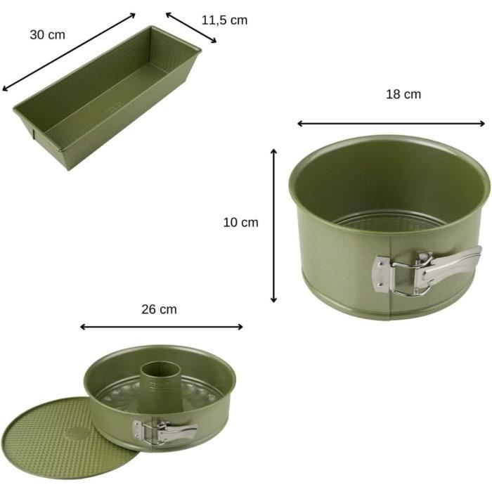 9981050 Ensemble De 3 Moules À Gâteaux, Moule À Panettone À Charnière ...