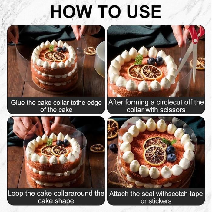 Rhodoid Patisserie,Colliers À Gâteau,Rodoide Transparent Patisserie 8Cm ...