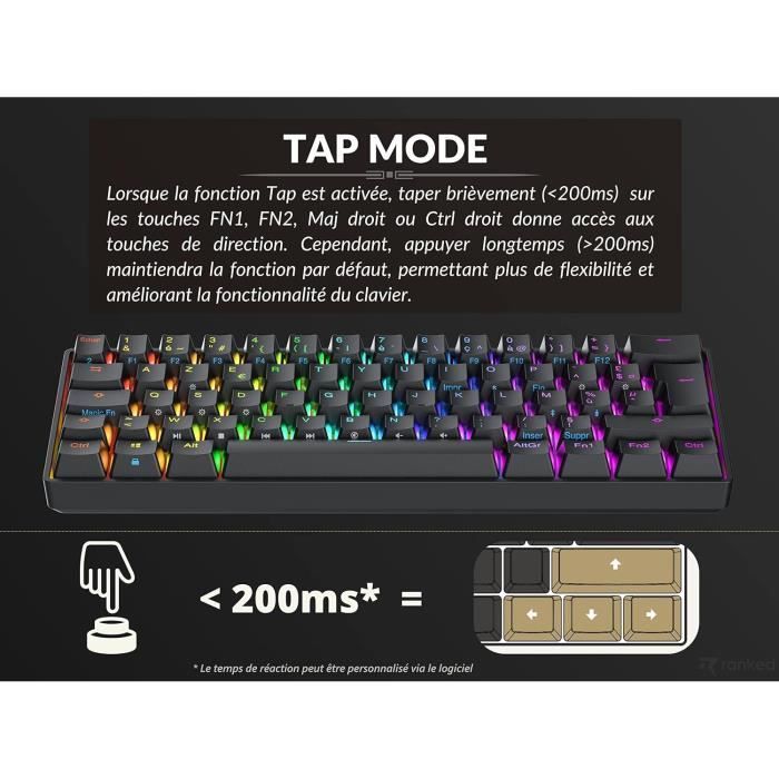 N60 Nova Clavier Mécanique De Jeu 60% | Hot Swap Gaming Keyboard | 62 ...