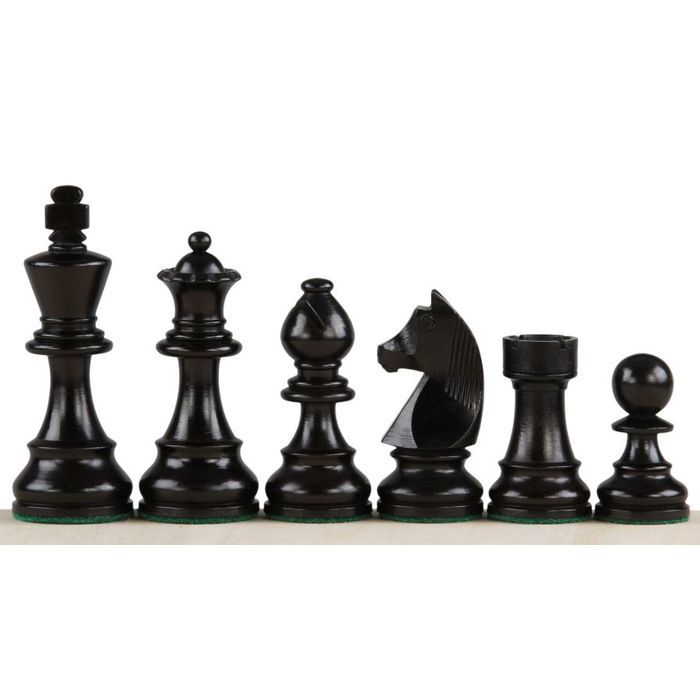 Jeu d'échecs intemporel - échiquier (champ 58mm), figurines (roi 96mm ...