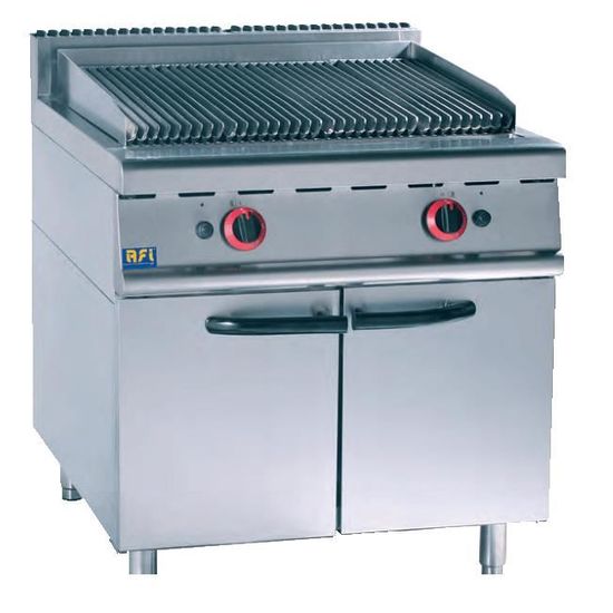 Grill à pierre de lave - Top - 650 - Gaz - Métal - Cuisson horizontale ...