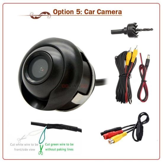 Caméra de recul,interrupteur de vue tout pour 1 réel 360, combinateur ...