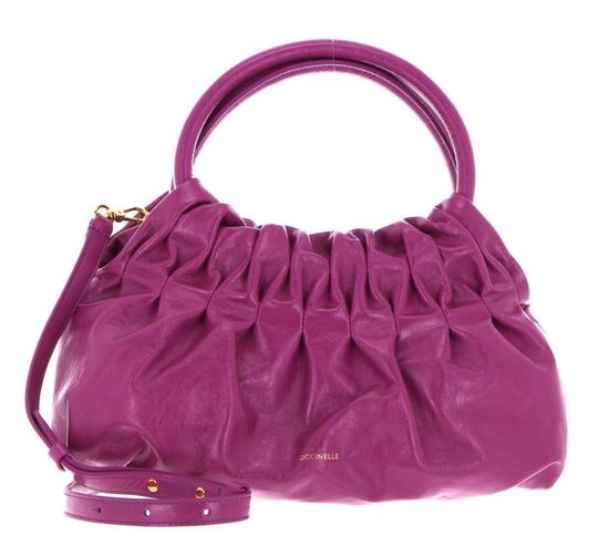 COCCINELLE Croisette Rock Handbag Craquele Leather Dahlia [202183 ...