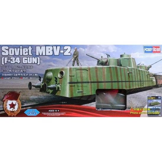 Maquette Train Maquette Soviet Mbv-2 (f-34 Gun) Hobby Boss 85515 1 ...