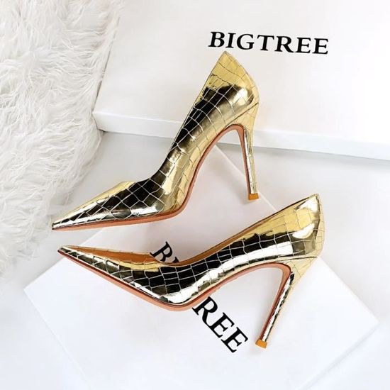 AIRTEX™ Escarpin Femme sexy talons hauts en metal Pierre grain talon ...