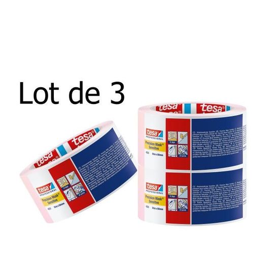 Ruban masquage TESA KREPP - masquage supérieur délicat - Largeur 50mm ...