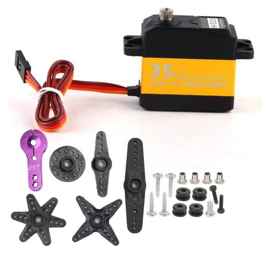 Servo numérique à engrenages RC en métal VGEBY - 35KG - Etanche ...