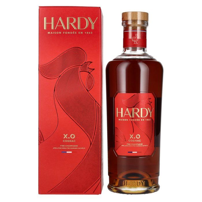 Hardy XO Fine Champagne Cognac 40% Vol. 0,7l en boîte cadeau - La cave ...