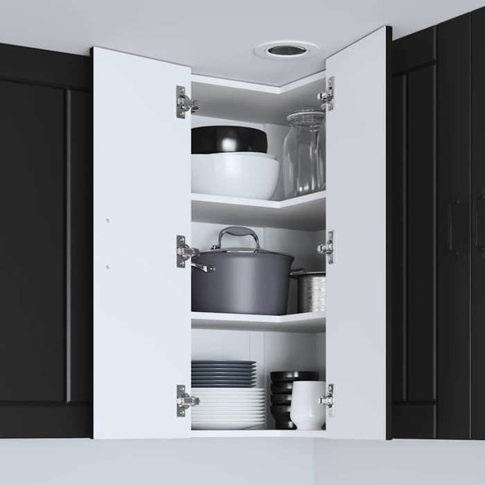 UU*TOP Placard mural de cuisine - moderne Armoire suspendue - Noir ...