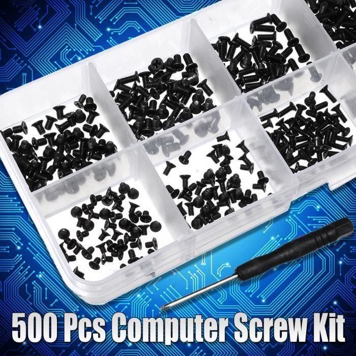 500Pcs Kit De Vis Universel Outil De Réparation Ordinateur Pour IBM HP Dell Lenovo Samsung ...
