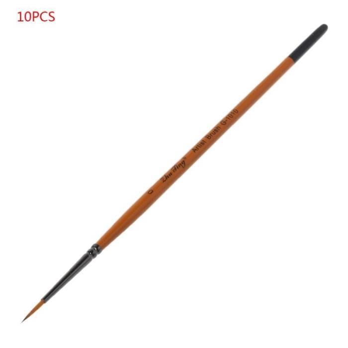 Pinceau peinture,Ensemble de 10 pièces de détails fins peints à la main ...