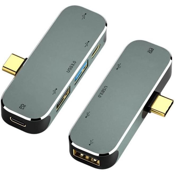 Yx04-X4 Hub Adaptateur Usb C 5 En 1 Avec Alimentation Pd 100 W, Hdmi 4K ...