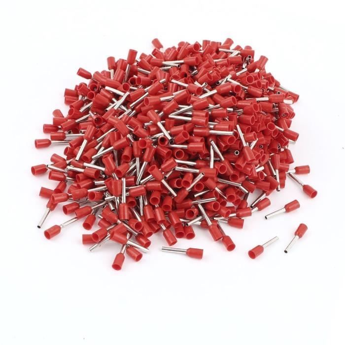 Sourcing Map 1000Pcs 18 Awg 1Mm2 Embout De Câble Embout De Câblage ...
