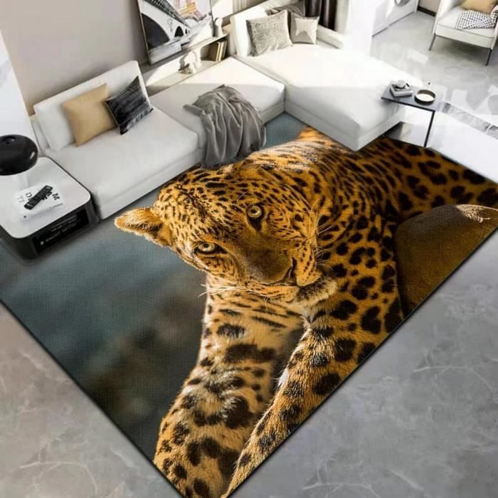 Tapis De Zone, Léopard Animal Guépard Impression 3D, Décoration De ...