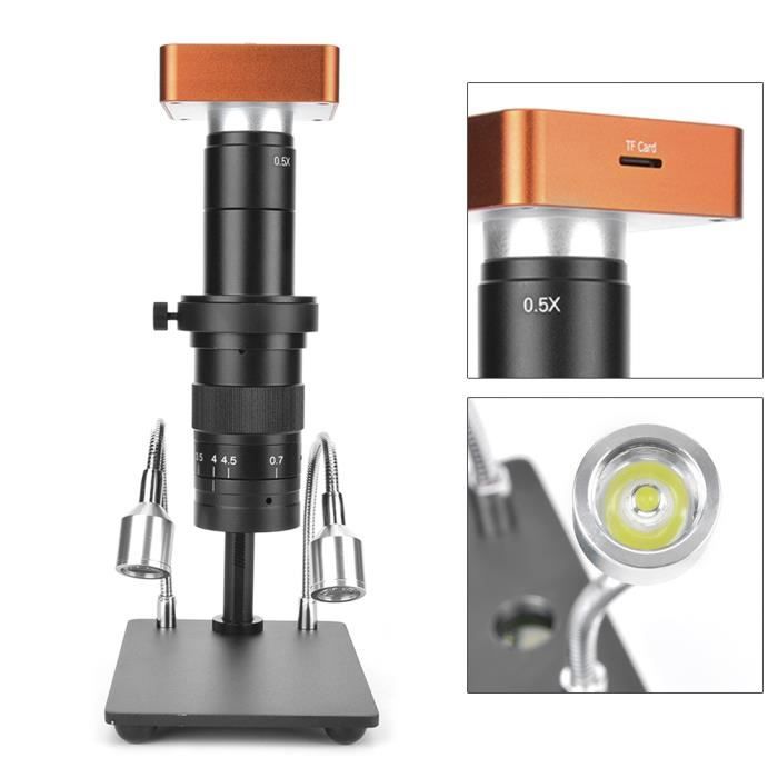 Fdit Caméra de microscope industriel 60FPS 2K 34MP 1080P Caméra de ...