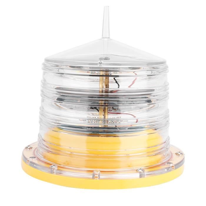 Garosa Lampe LED pour bateau Feu de signalisation solaire clignotant ...