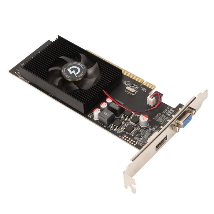 HURRISE Carte graphique bureau 1Go 64bit GDDR3 PC écran indépendant VGA ...