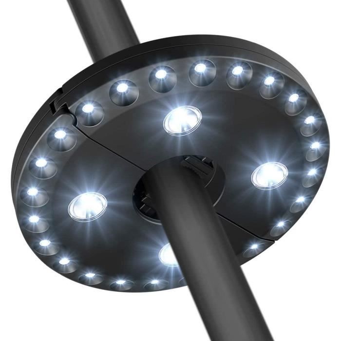Lampe Parasol de Jardin, 28 LED 200 Lumens avec 3 Modes d'Éclairage ...