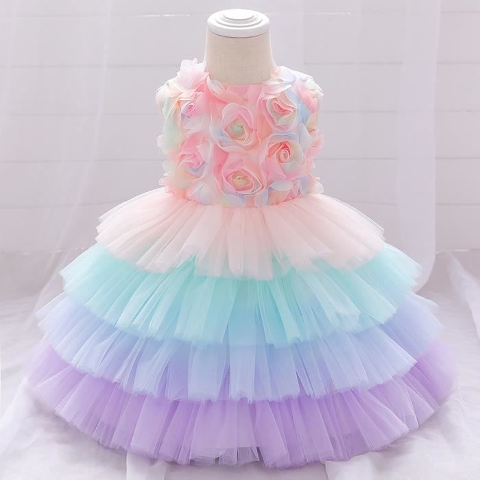 OS Enfant en bas âge enfants bébé filles robe à couches florales robe ...